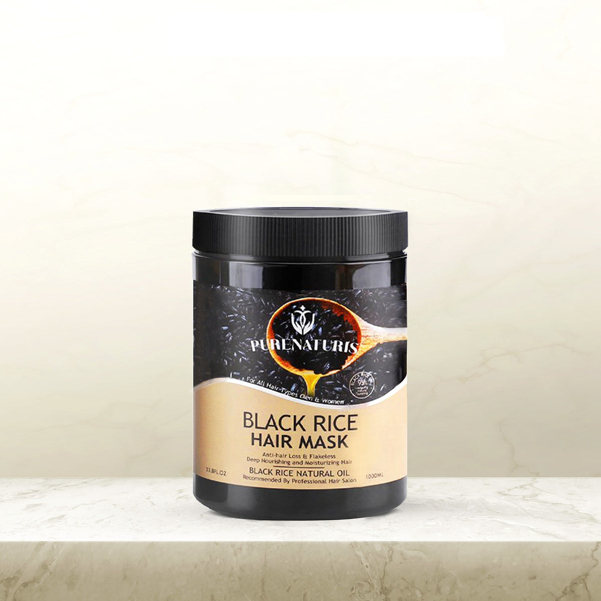 Black Rice Intensive Repair Hair Mask by PureNaturis: Hair Treatments