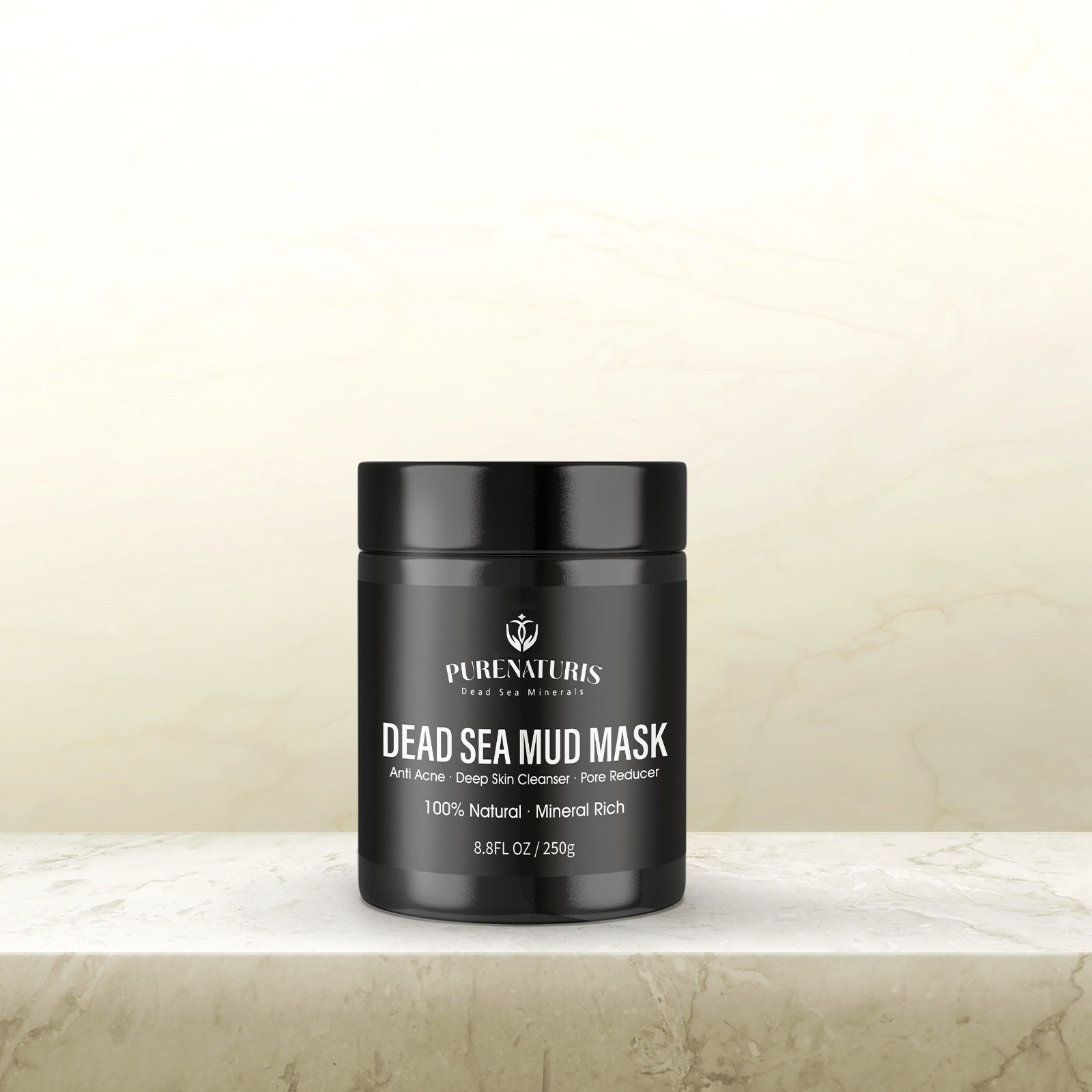 PureNaturis Dead Sea Mud Mask | Organic Detox for Face & Body