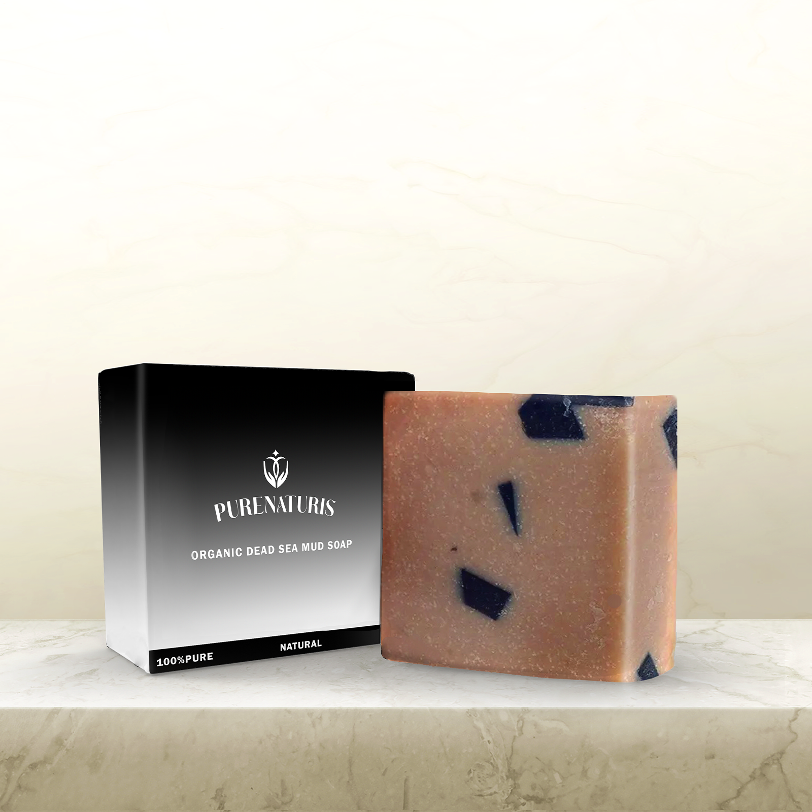 PureNaturis Organic Dead Sea Mud Soap | Mineral-Rich Organic Bliss